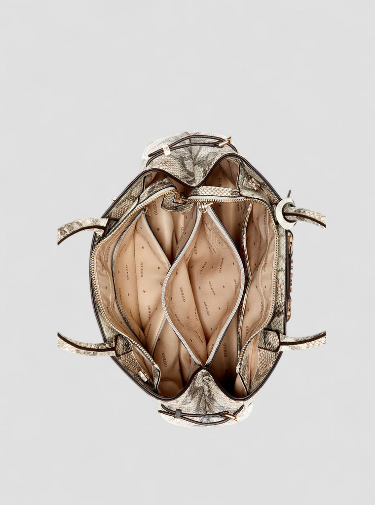 Snake Print Lefia Luxury Satchel Bag | GUESS