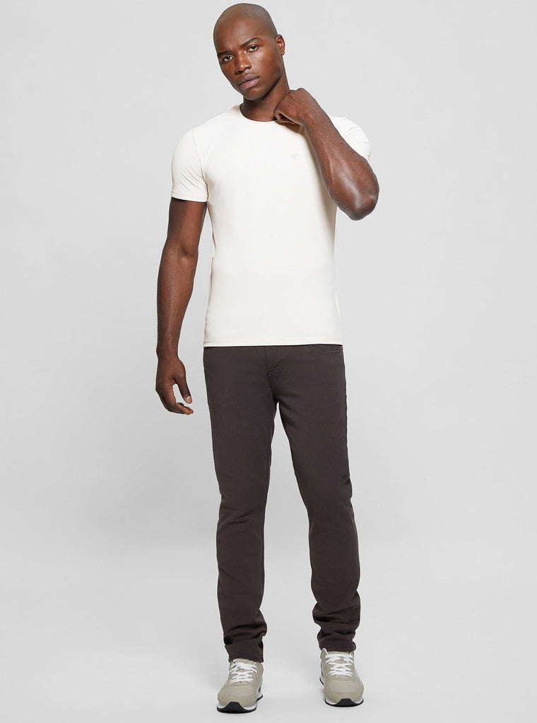 White Tech Stretch T-Shirt | GUESS Men's