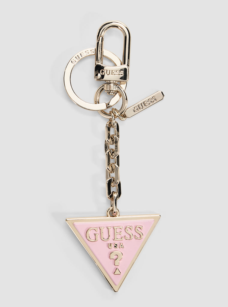 Pink Triangle Logo Keyring | GUESS