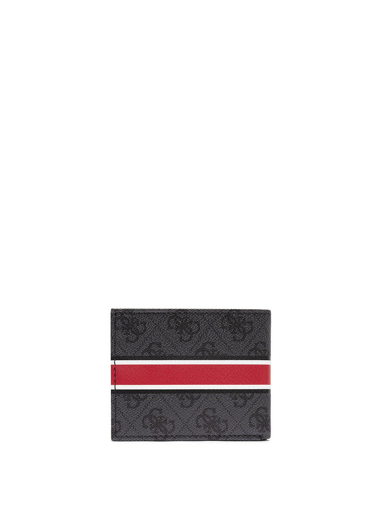 Black Dinate Slimfold Wallet | GUESS