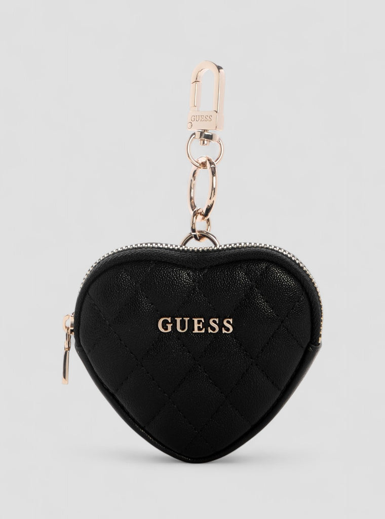 Black Heart Pouch Keychain | GUESS