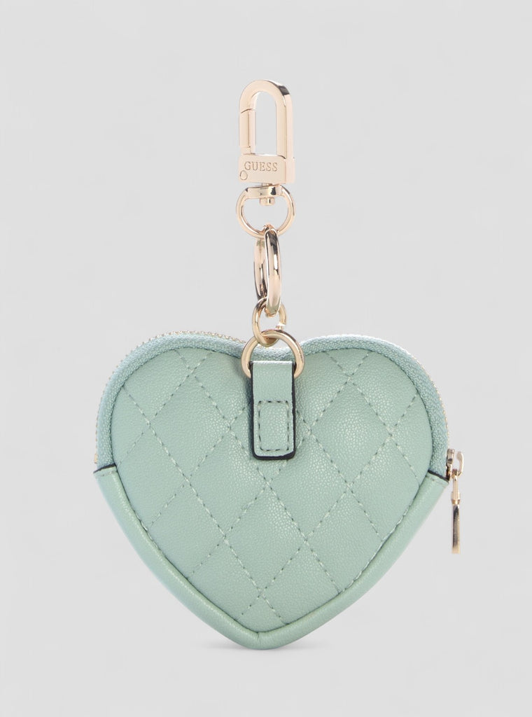 Green Heart Pouch Keychain | GUESS
