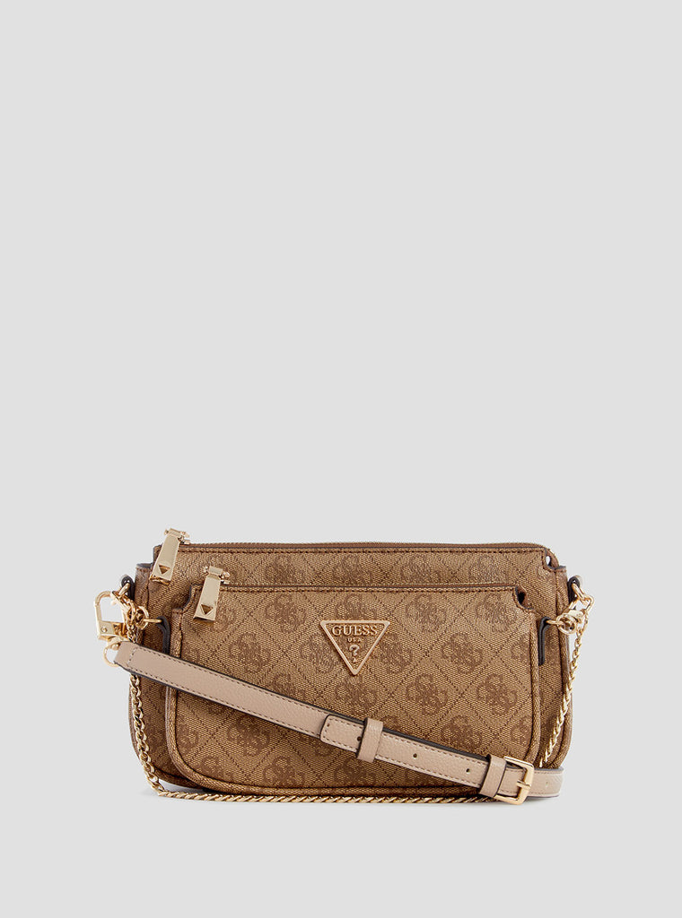 Brown Logo Pouch Crossbody Bag | GUESS