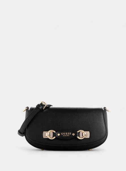 Black Mimina Flap Crossbody Bag | GUESS