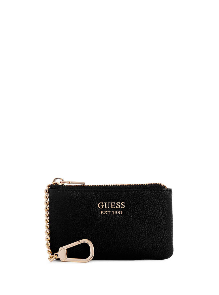 Black Laurel Zip Pouch - GUESS Handbags