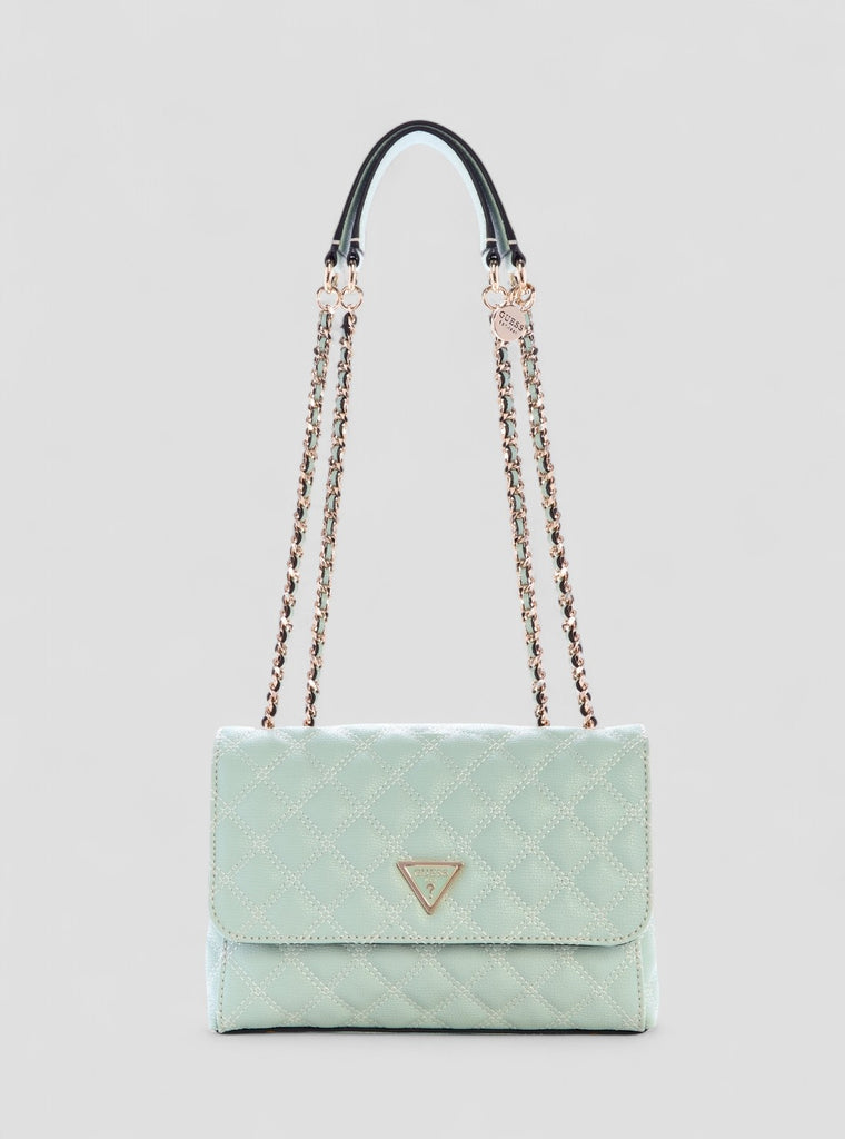 Green Gully Double Convertible Flap Bag | GUESS