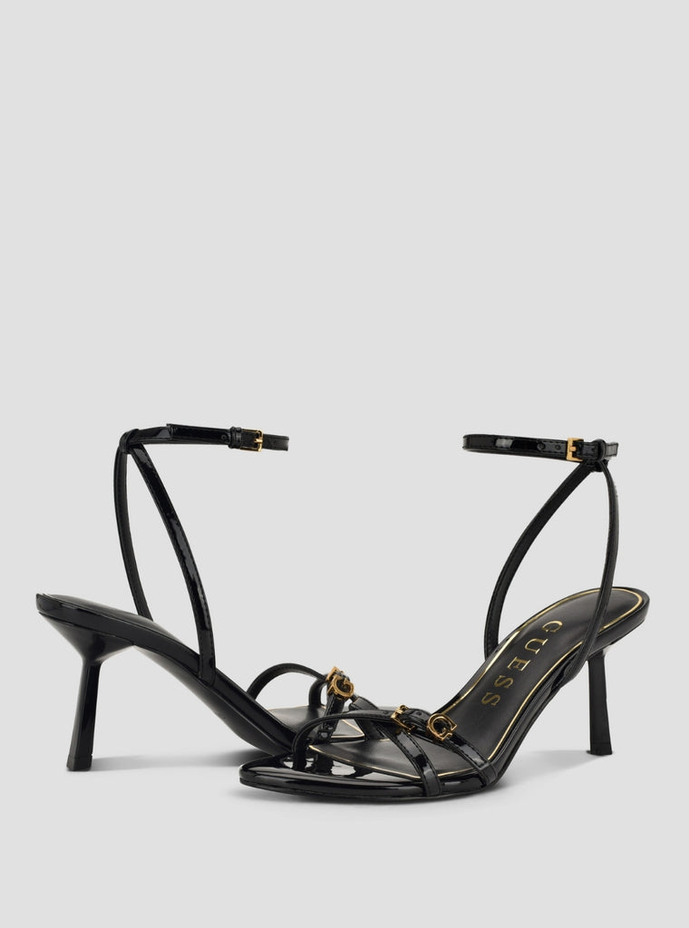 Black Connee Heeled Sandals | GUESS