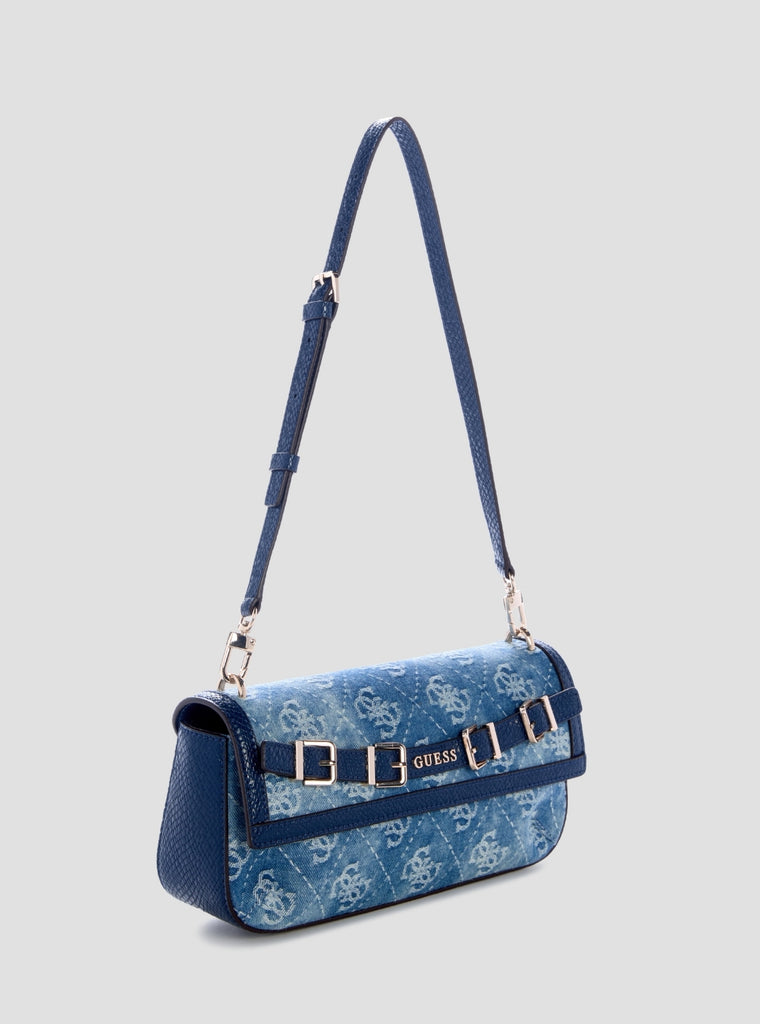 Blue Logo Dovie Flap Shoulder Bag | GUESS