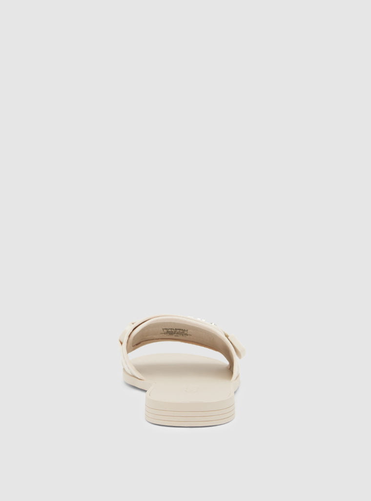 Beige Logo Elyze Slides - GUESS