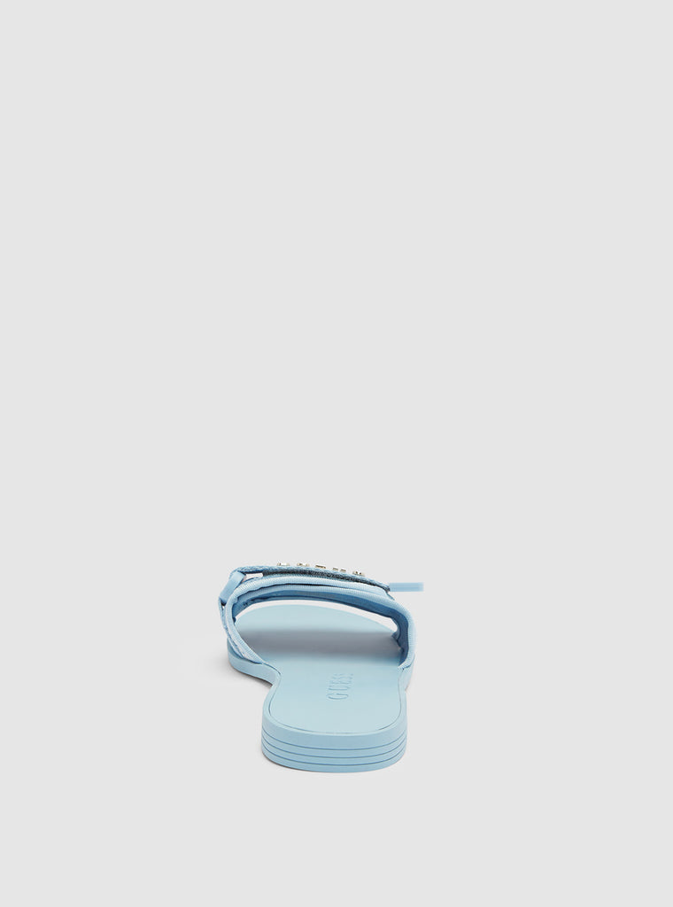 Blue Elyze Slide Sandals | GUESS