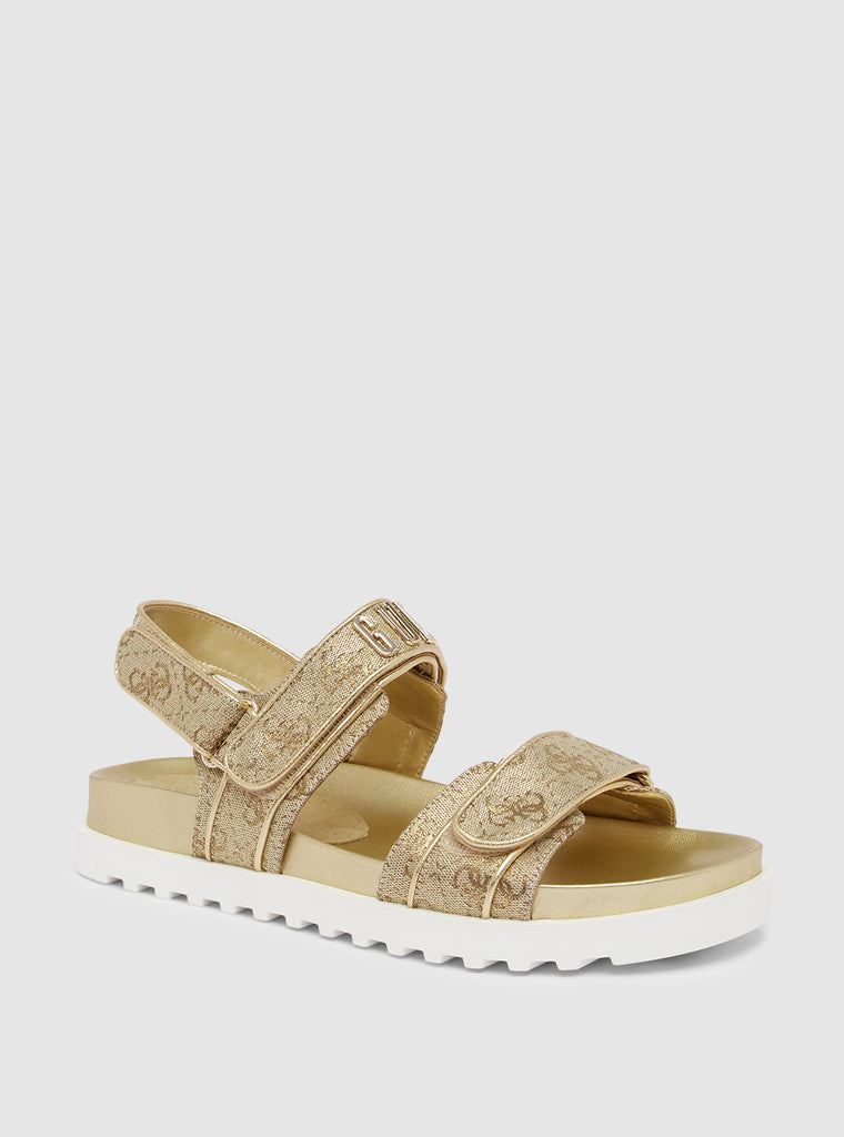 Gold Fadison Strap Sandal | GUESS