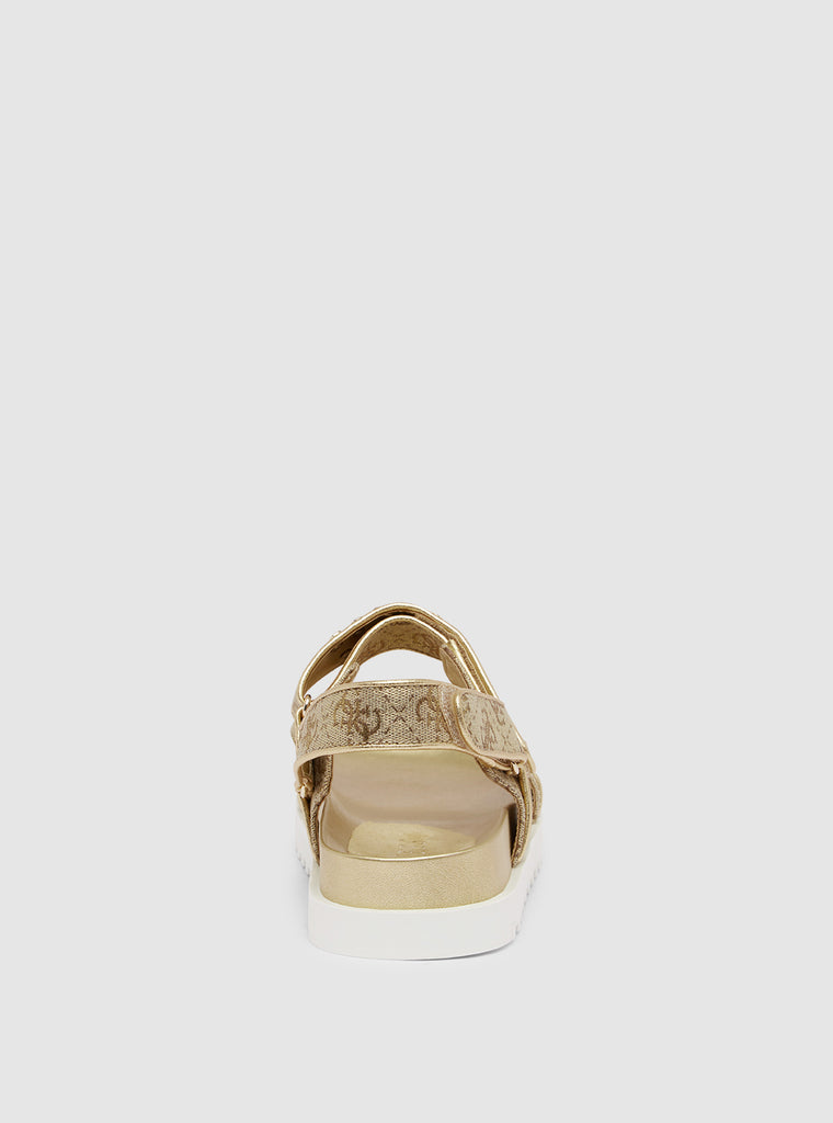 Gold Fadison Strap Sandal | GUESS