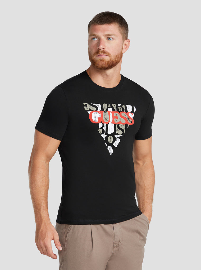 Eco Black Blurri Logo T-Shirt - GUESS