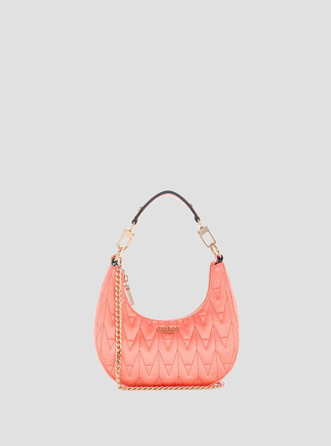 Coral Golden Rock Mini Hobo Bag - GUESS