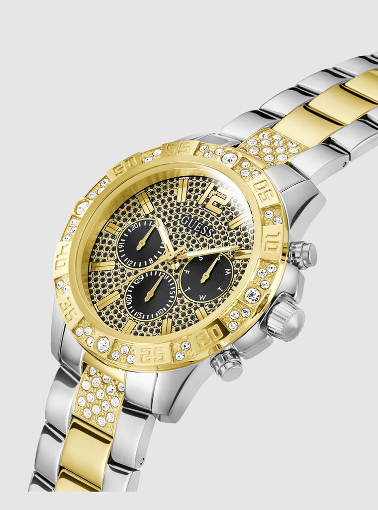 Gold Silver Majestic Link Watch | GUESS