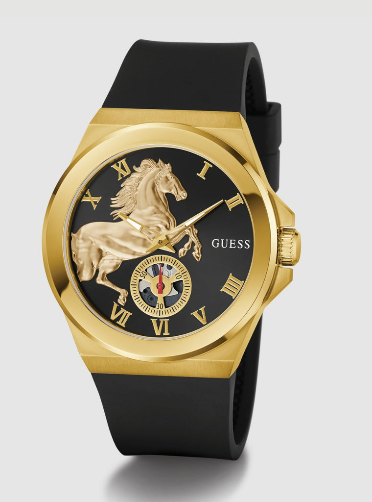Black Stallion Dial Watch | GUESS