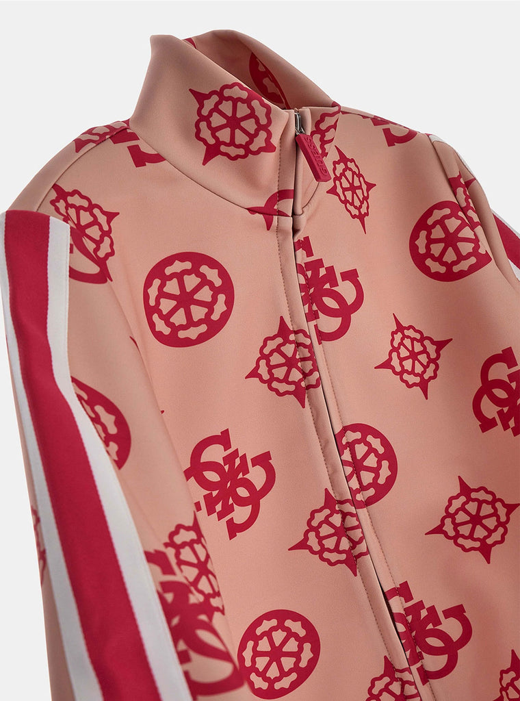 Pink Logo Active Jacket (7-16) | GUESS