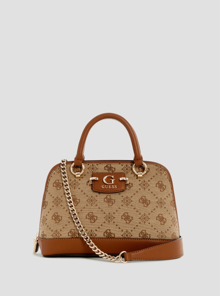 Brown Neda Dome Satchel | GUESS