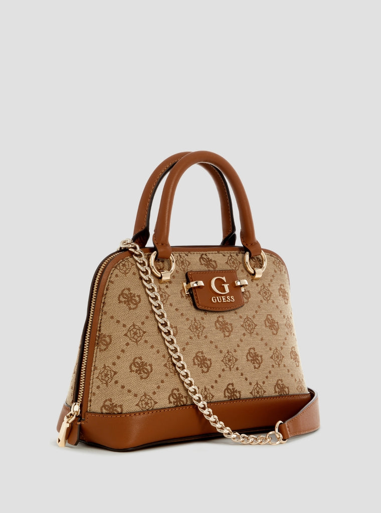 Brown Neda Dome Satchel | GUESS