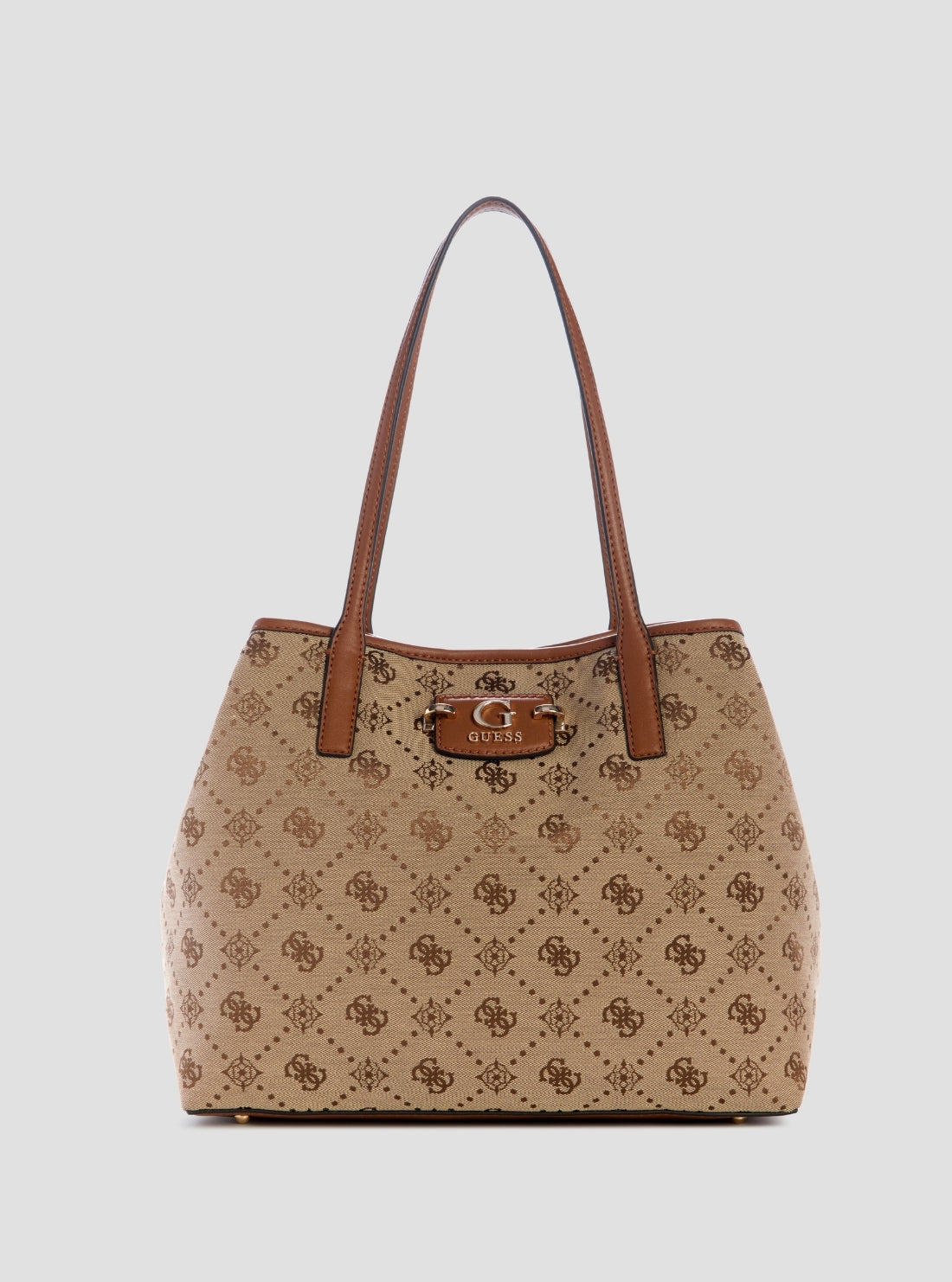 Brown Logo Neda 2-in-1 Tote Bag | GUESS