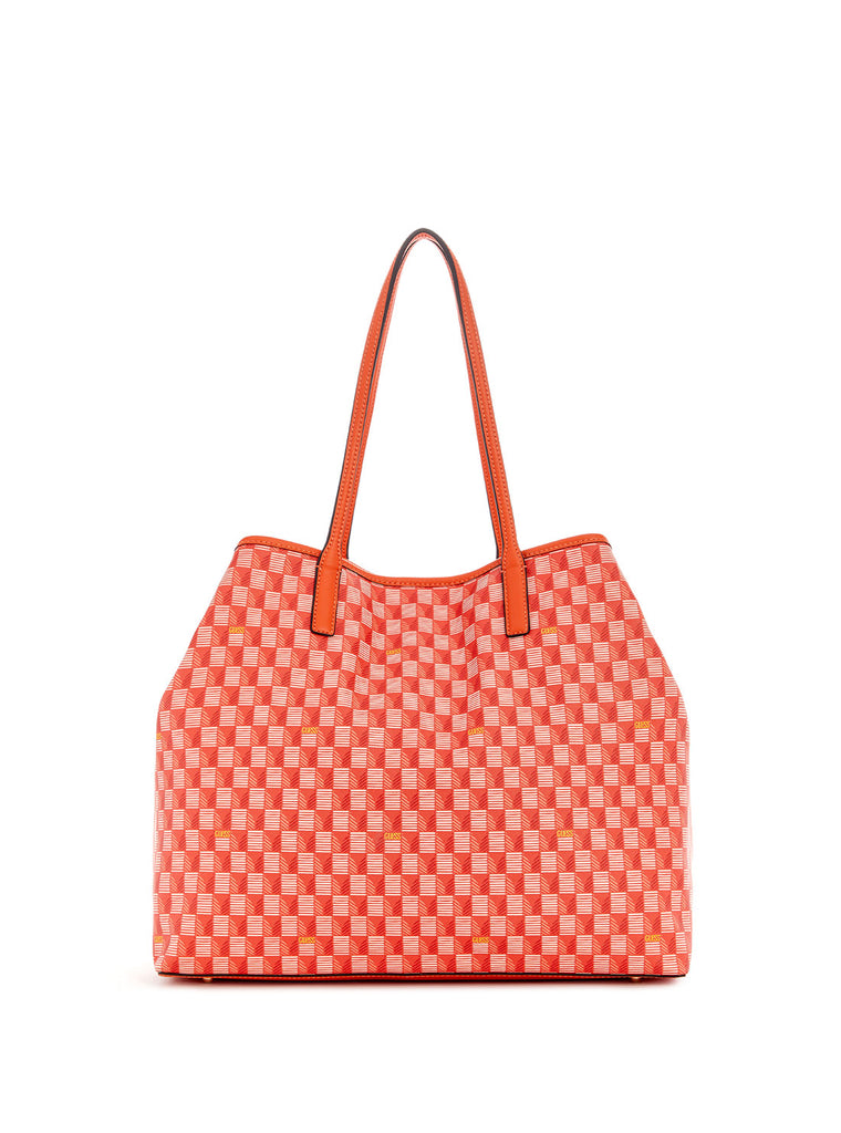 Orange Logo G Wave Large Tote Bag - GUESS