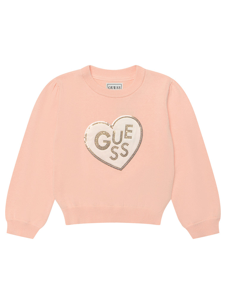 Peach Long Sleeve Jumper (2-7) | GUESS