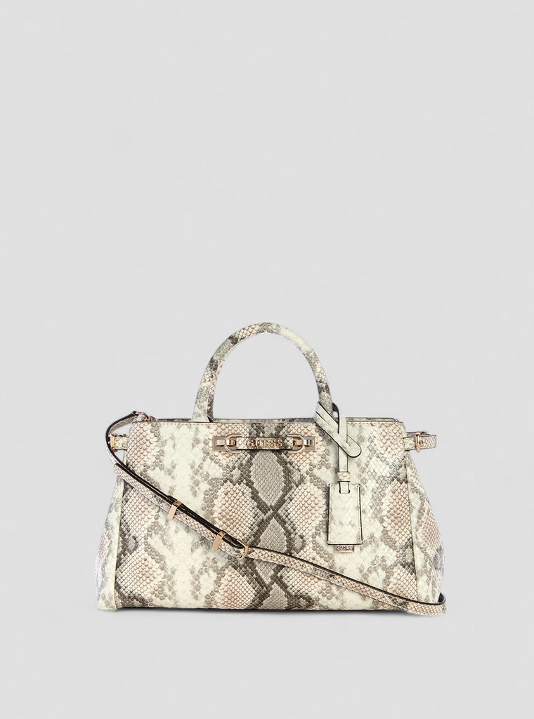 Snake Print Lefia Luxury Satchel Bag | GUESS