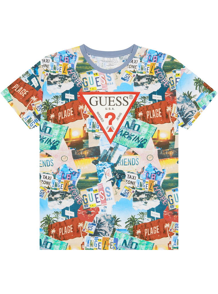 Graffiti Print T-Shirt (7-18) | GUESS