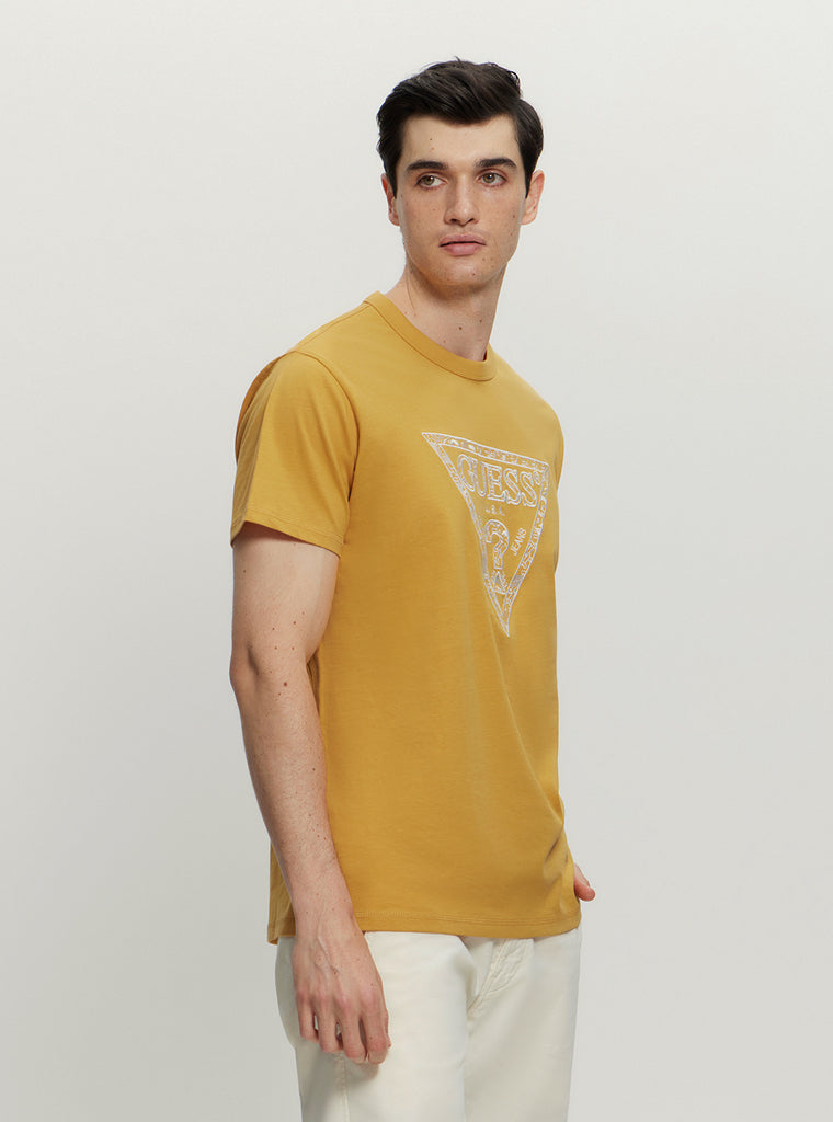 Eco Yellow Logo T-Shirt - GUESS