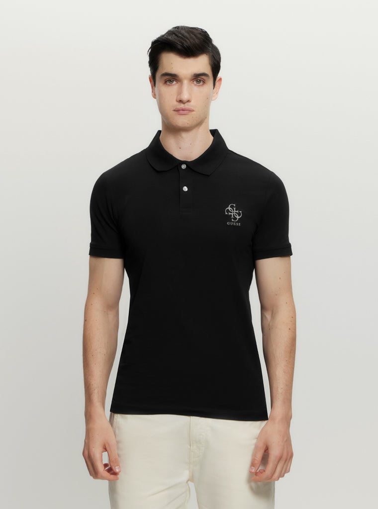 Eco Black Nolan Polo T-Shirt | GUESS