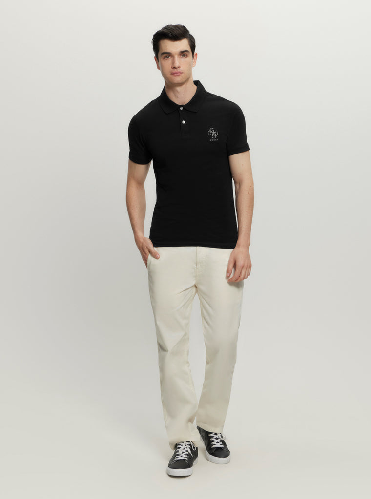 Eco Black Nolan Polo T-Shirt | GUESS