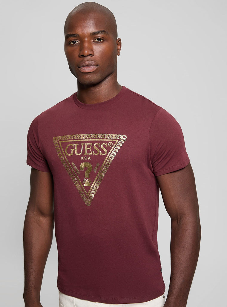 Eco Red Logo Chain T-Shirt | GUESS