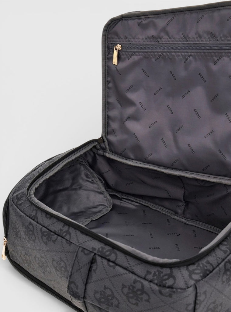Black Logo Berta U-Zip Backpack | GUESS