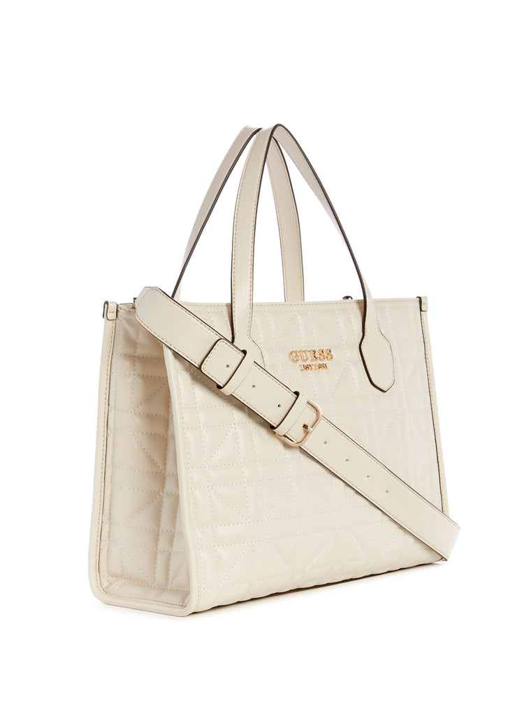 White Silvana Tote Bag | GUESS
