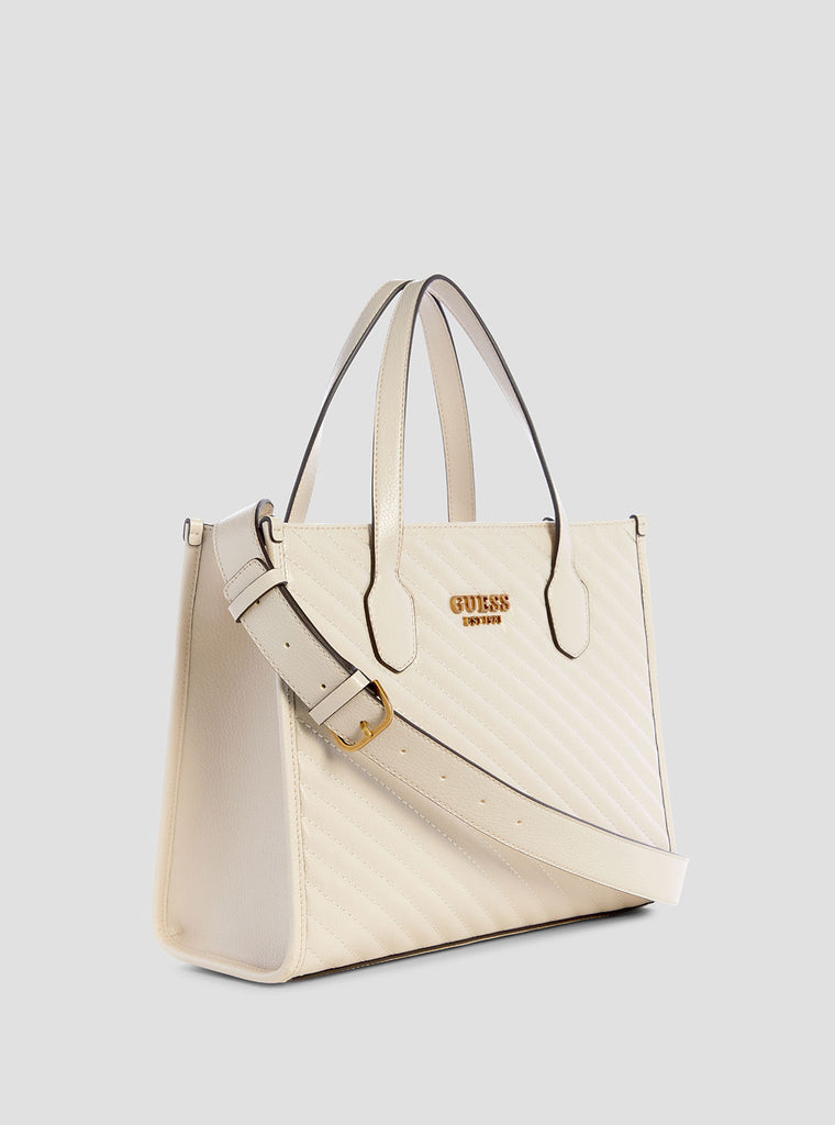 White Silvana Tote Bag | GUESS