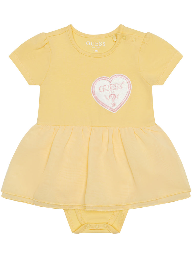Yellow Bodysuit Dress (0-12M) | GUESS