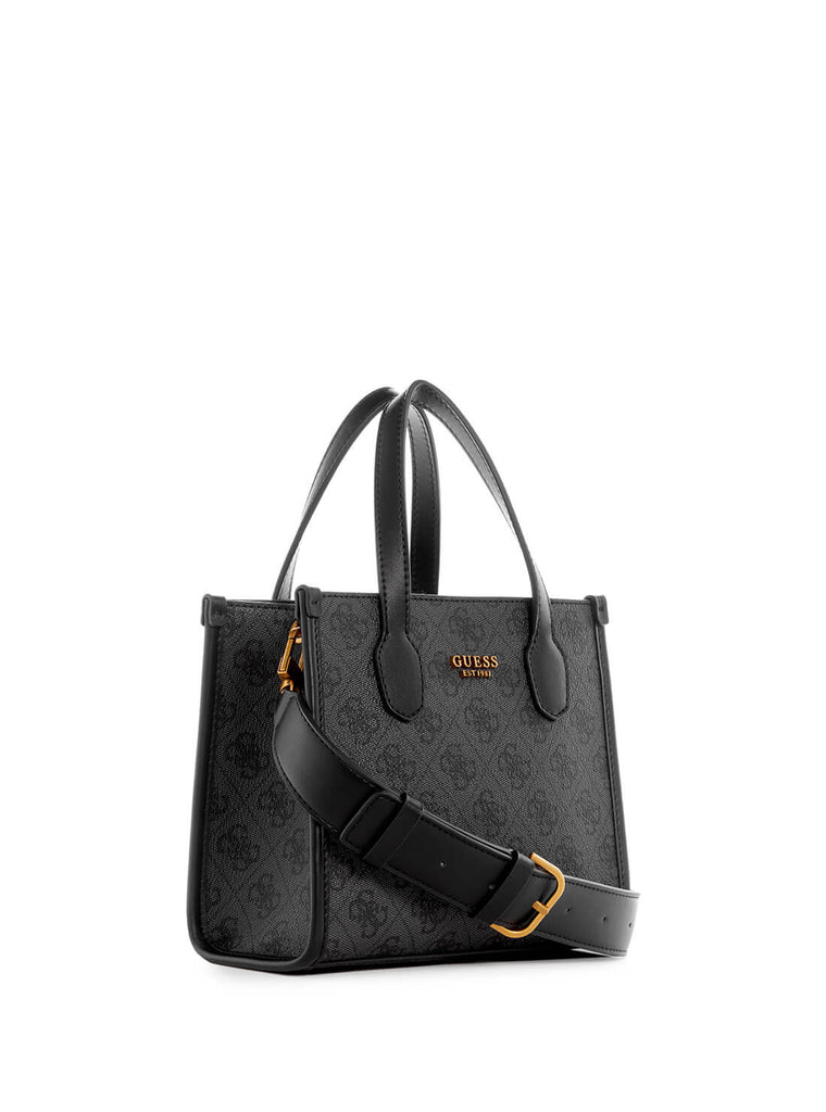Black Silvana Dual Mini Tote Bag | GUESS Women's Handbags
