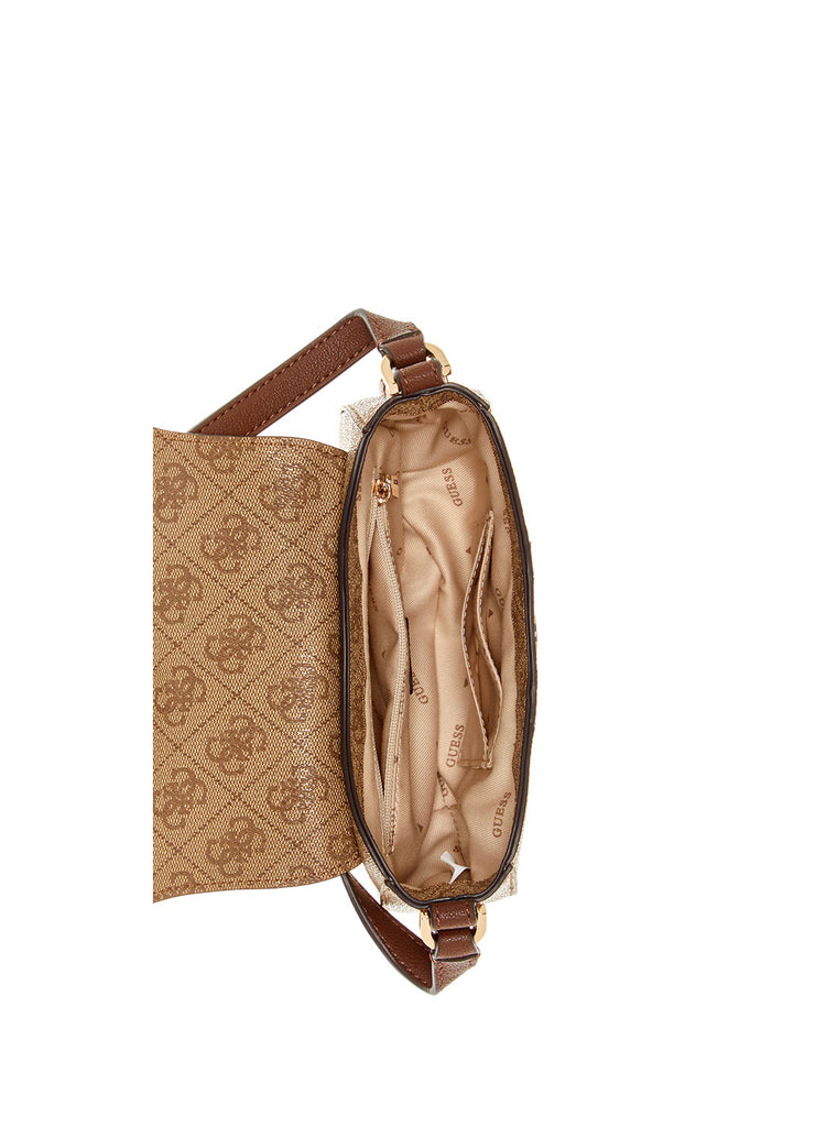 Brown Logo Noreen Mini Crossbody Bag | GUESS