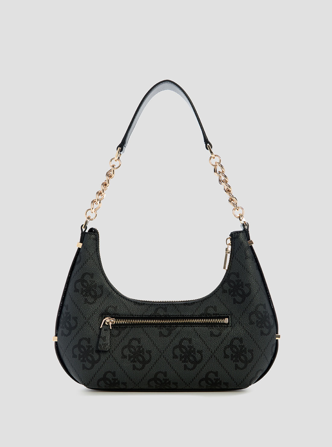 Black Logo Erenia Top Zip Shoulder Bag | GUESS