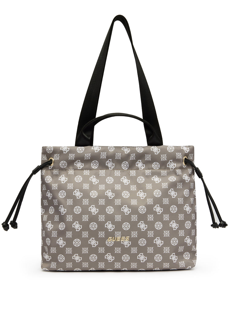 Beige Logo Active Shoulder Bag | GUESS Women's Handbags