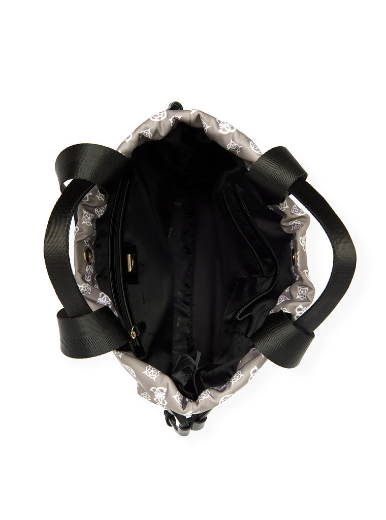 Beige Logo Active Shoulder Bag | GUESS Women's Handbags