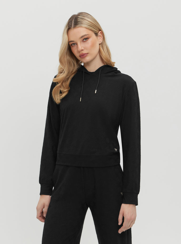 Black Monica Hoodie Jumper | GUESS