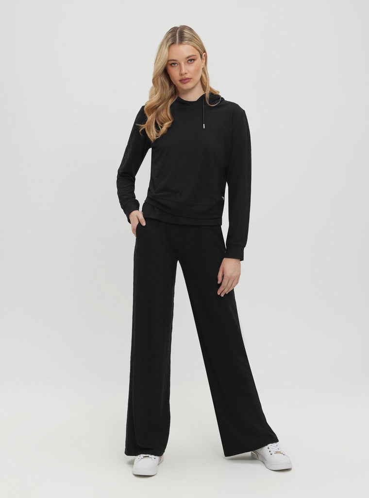 Black Monica Hoodie Jumper | GUESS