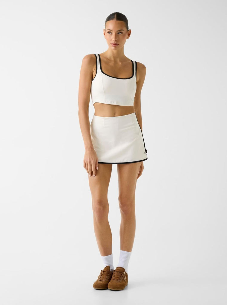 White Sarah Fix Cropped Top | GUESS