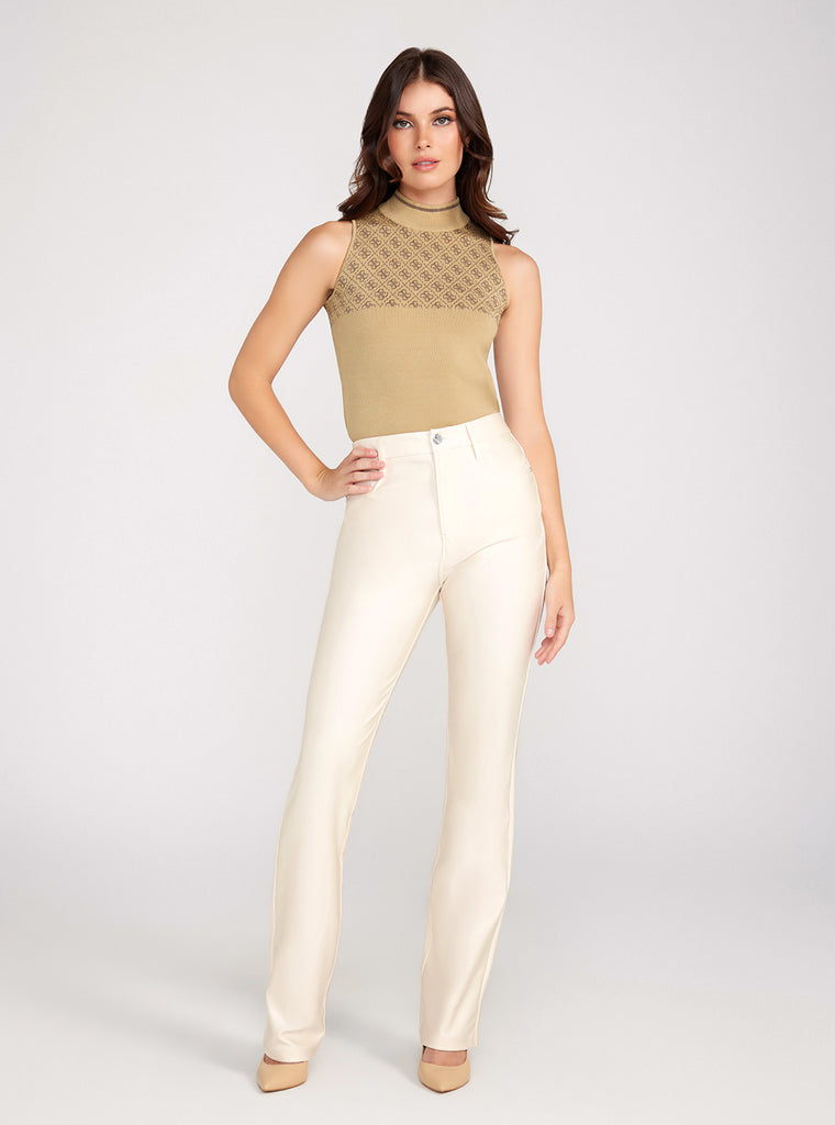 Stone High-Rise 80s Straight Pants | GUESS