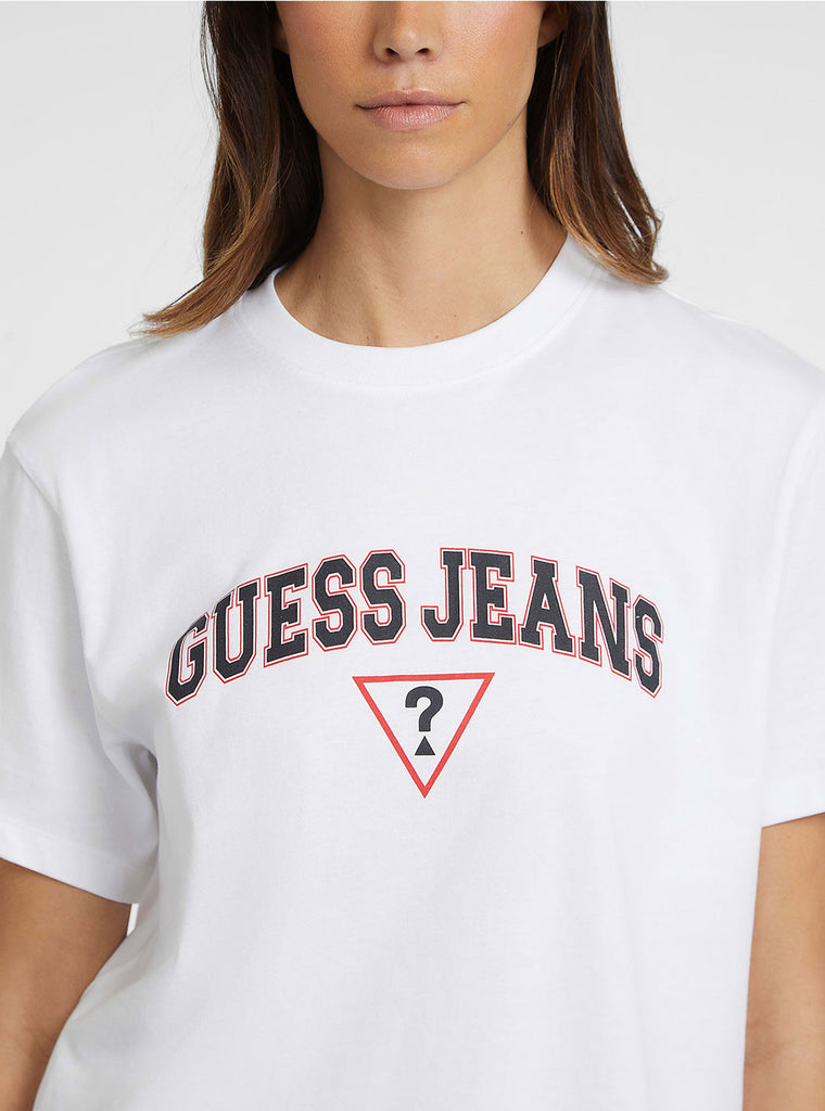 White Boxy T-Shirt | GUESS Jeans
