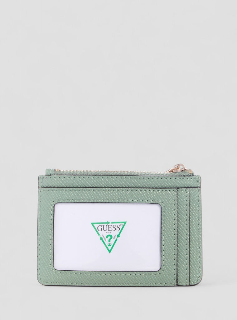 Green Laurel Credit Card Case | GUESS