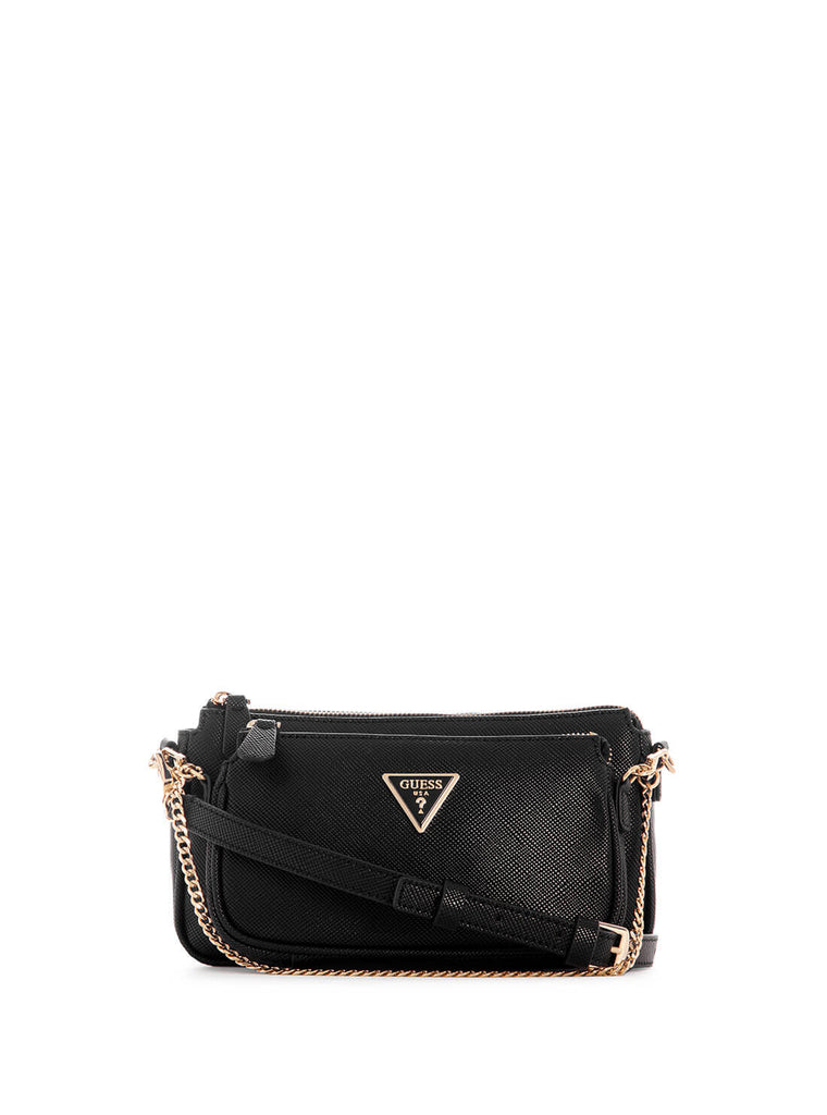 Black Noelle Double Crossbody Pouch Bag - GUESS Handbags