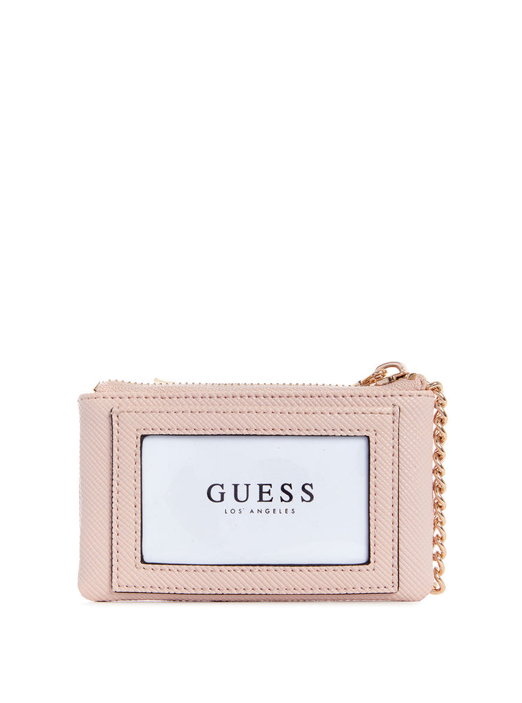 Pink Laurel Zip Pouch | GUESS