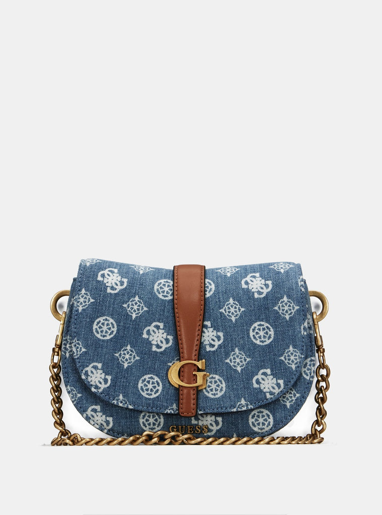 Denim Logo Kuba Mini Crossbody Bag | GUESS